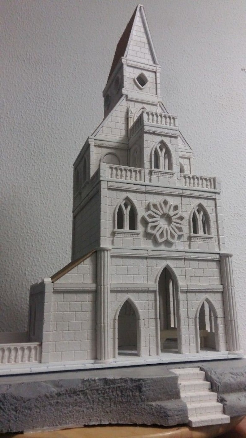 Gothic Cathedral. Master Silicone Mold for Warhammer 40000 Fantasy ...