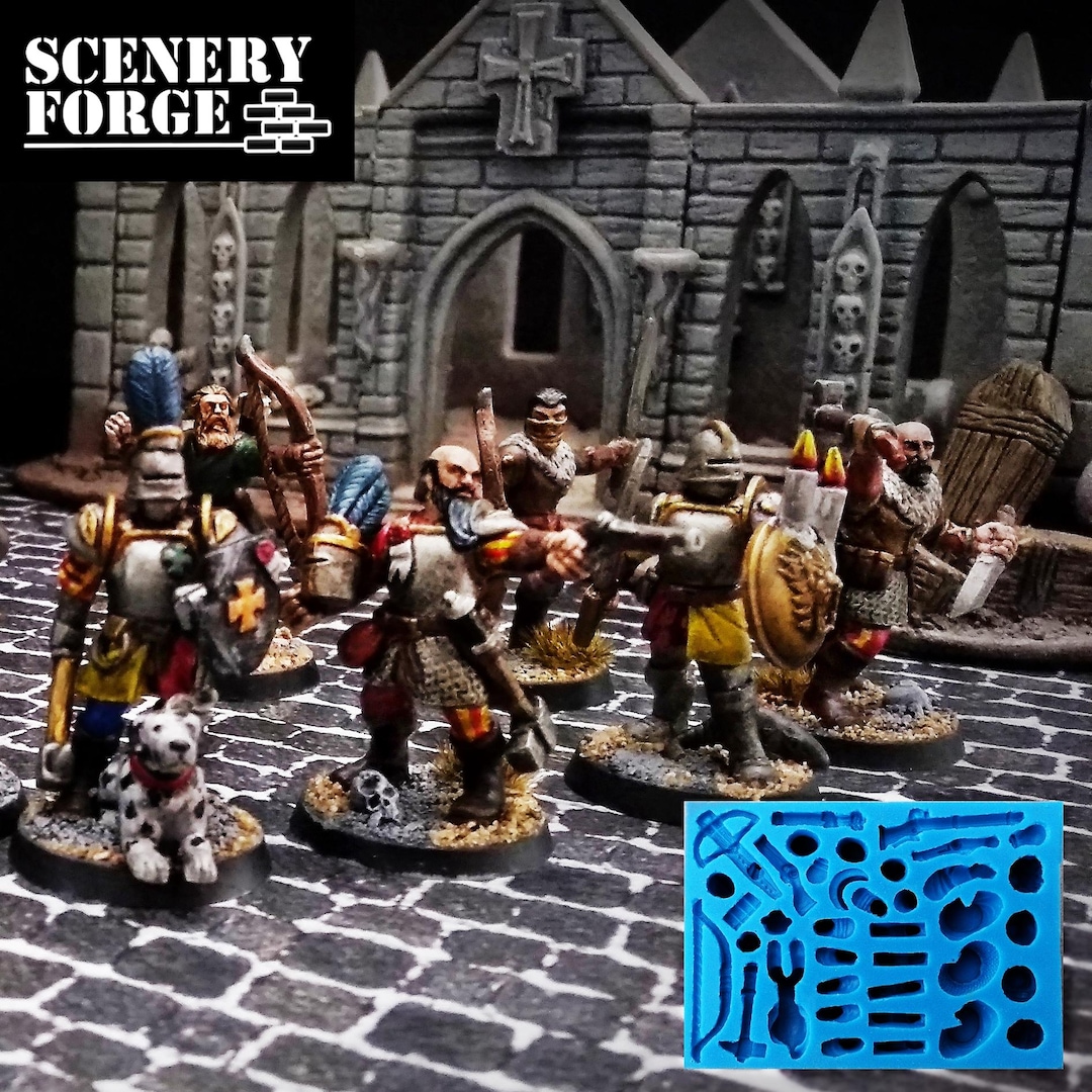 Human Warriors Mould. Warhammer Classic. RPG Tbletop Games. Dungeons ...