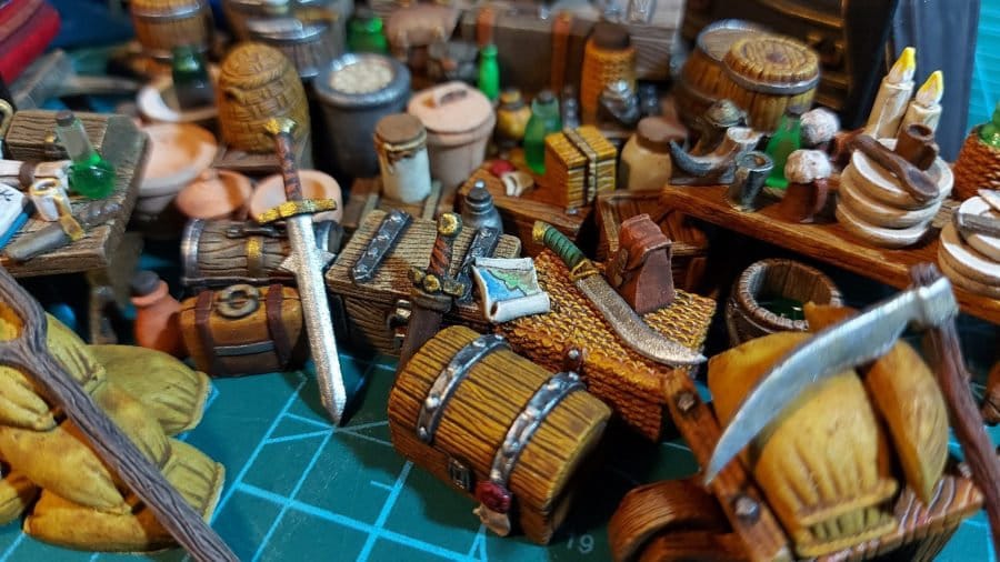 Wargame Silicone Mold. Warhammer Furniture Tavern Mordheim Scenery ...