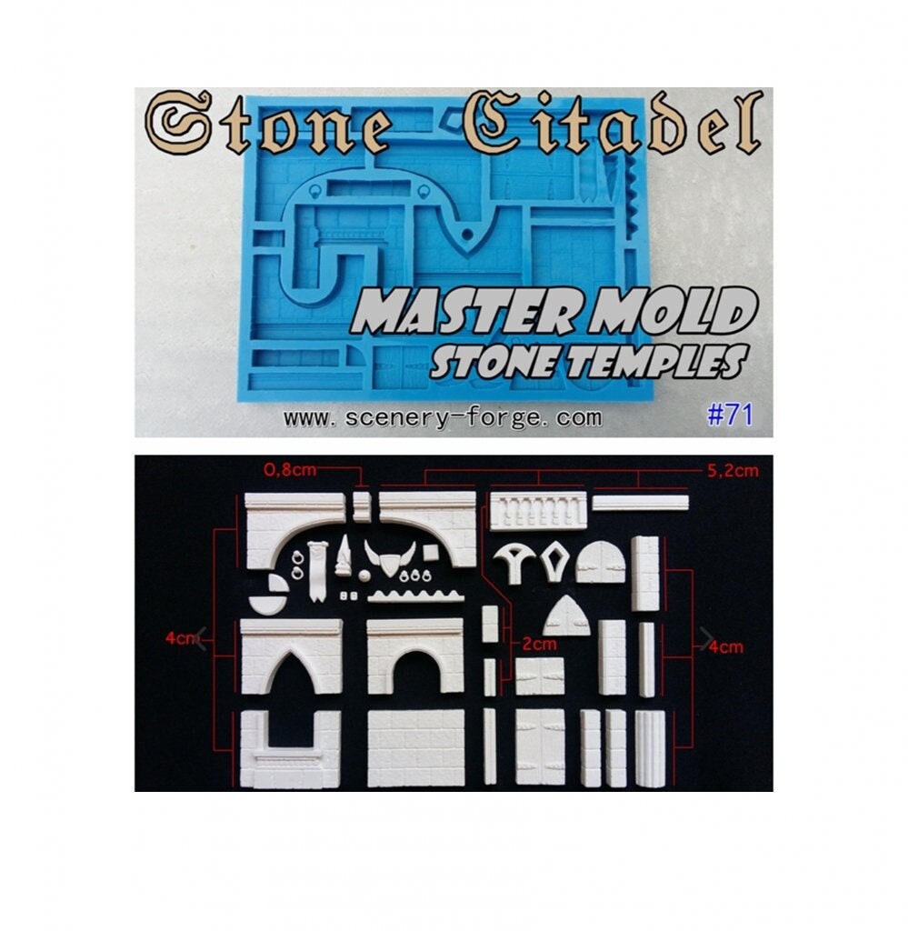 Gothic Cathedral. Master Silicone Mold for Warhammer 40000 Fantasy ...