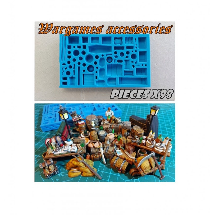 Wargame Silicone Mold. Warhammer Furniture Tavern Mordheim - Etsy