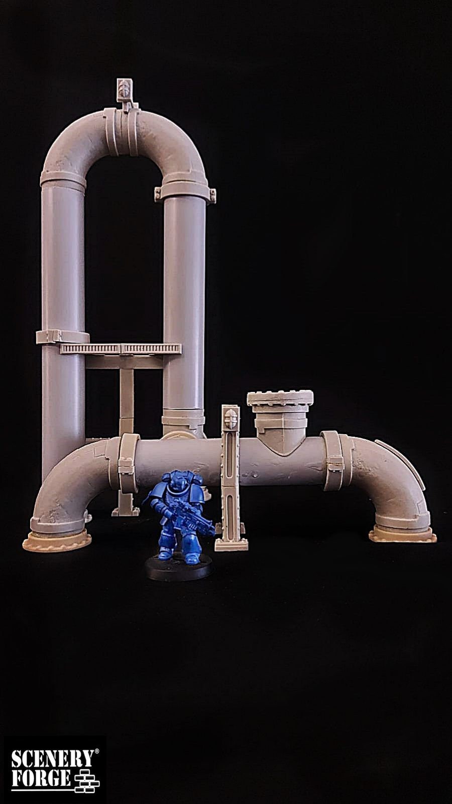 Pipeline Silicone Mold for Warhammer 40000 Necromunda Bolt Action ...