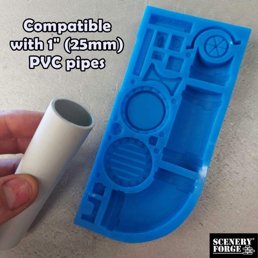 Pipeline Silicone Mold for Warhammer 40000 Necromunda Bolt Action ...