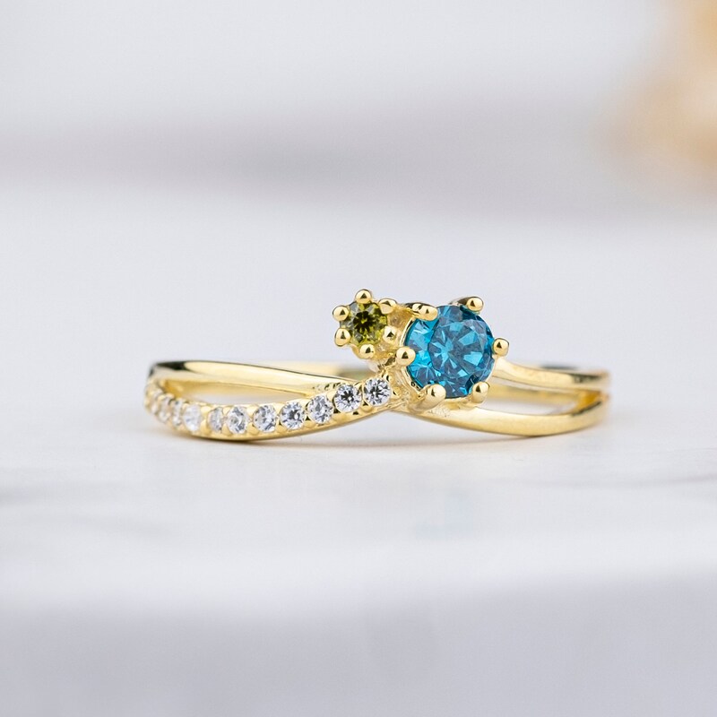 Mother and Son Ring - Etsy