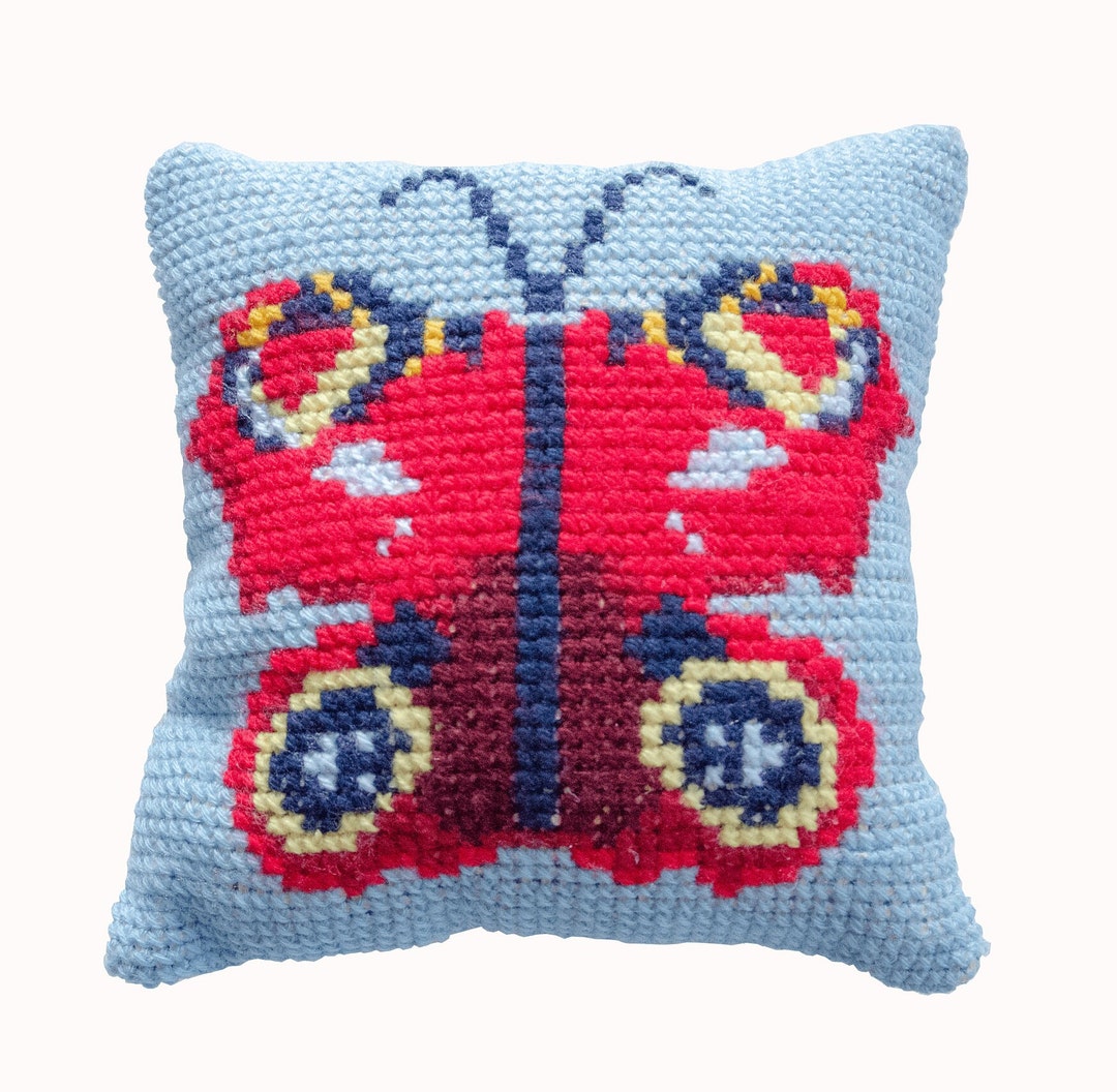 Billy Stitch Butterfly Cross Stitch Cushion Cover Kit - Etsy
