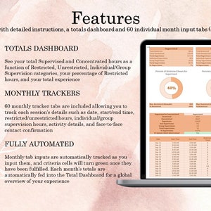 Bcba/bcaba Fieldwork Hour Tracker (supervised and Concentrated) - Etsy