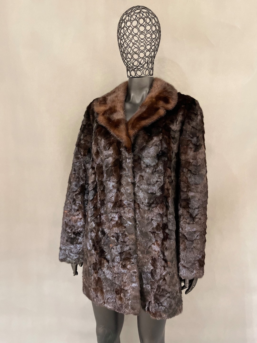 Mink Fur Coat, Real Mink Coat, Genuine Fur Coat, Fur Jacket, Vintage ...