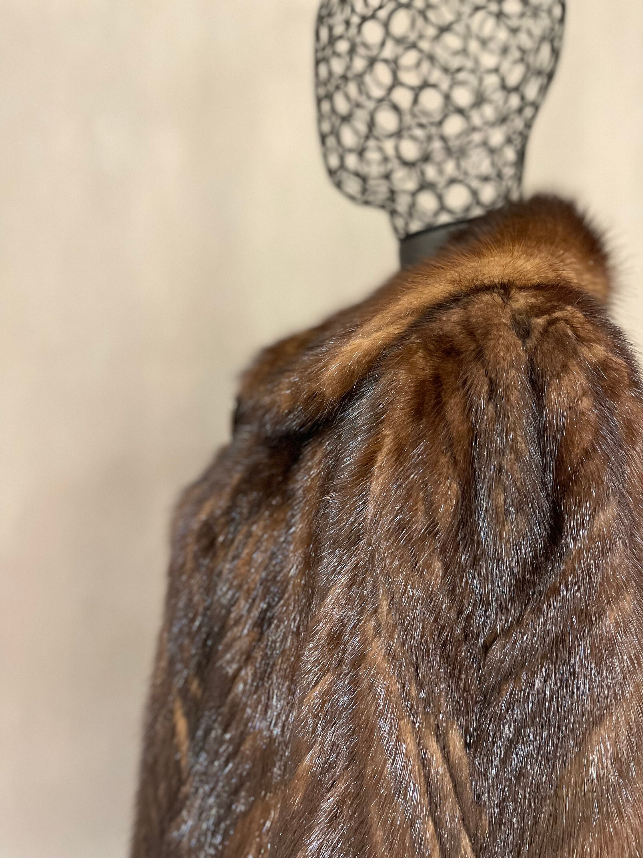 Mink Fur Coat, Long Mink Coat, Vintage Mink Coat, Genuine Fur Coat ...