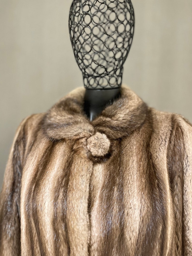 Muskrat Fur Coat, Vintage Muskrat Coat, Preloved Fur Coat, Soft Fur ...