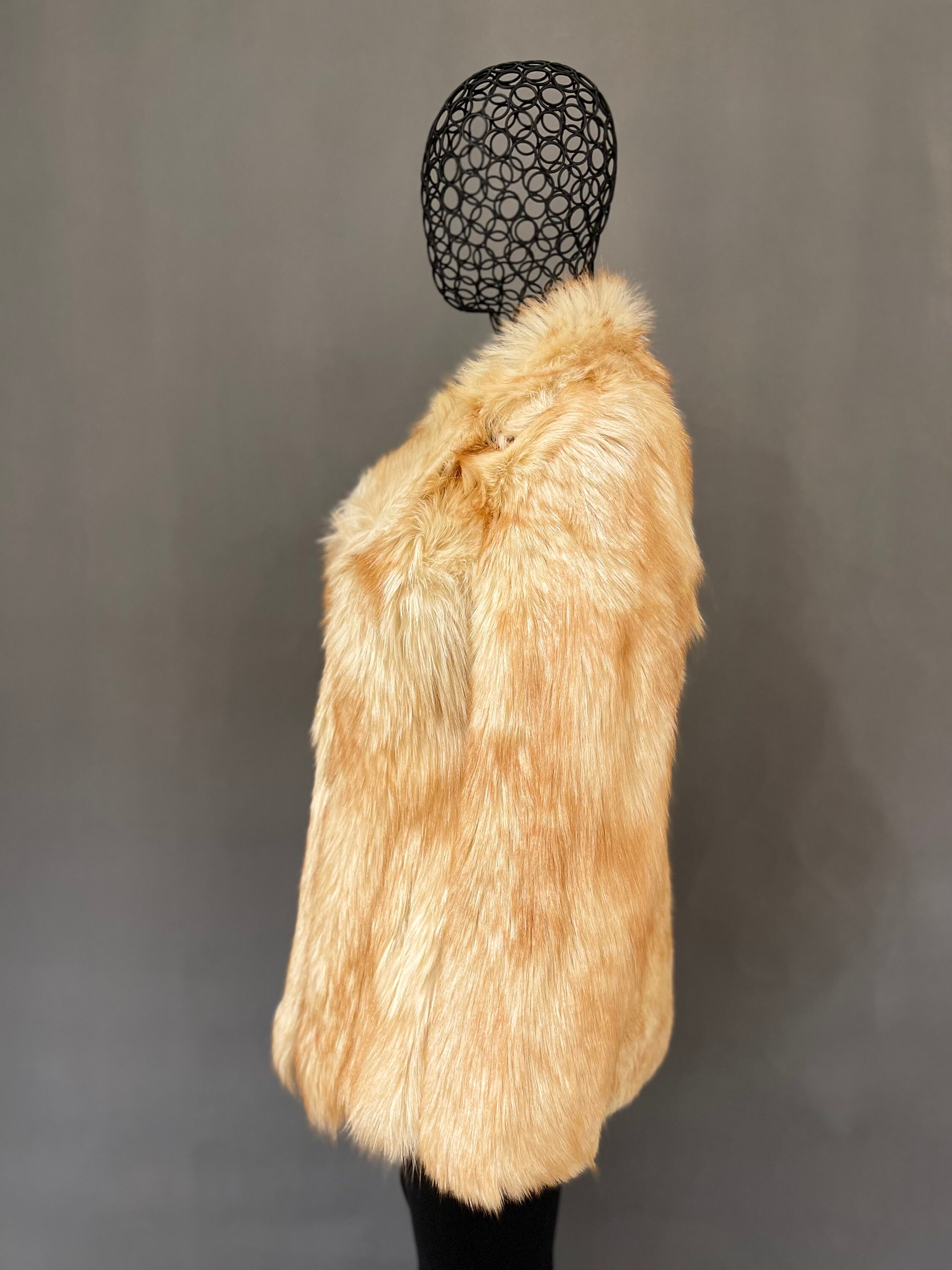 Goat Fur Coat, Vintage Goat Coat, Real Goat Coat, Rare Fur Coat, Fluffy ...