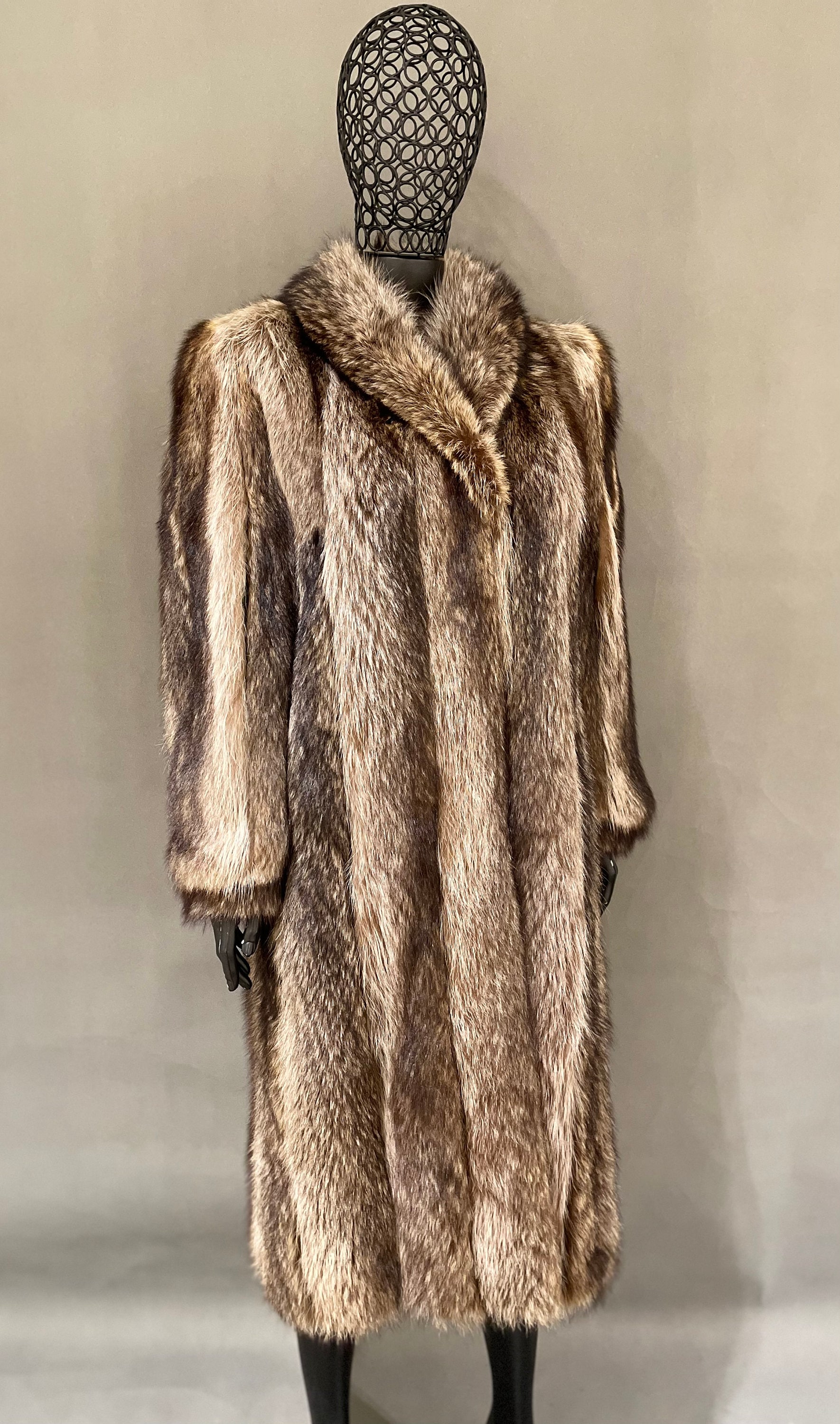 Raccoon Fur Coat Vintage Raccoon Coat Fur Coat Real Fur - Etsy