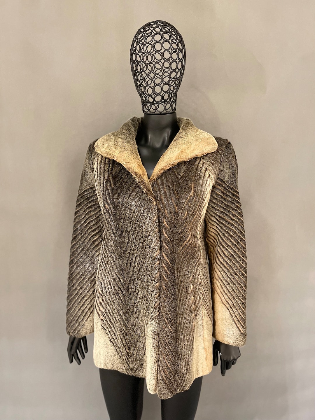 Vintage Fur Coat, Real Fur Coat, Short Fur Coat, New Fur Coat, Handmade ...