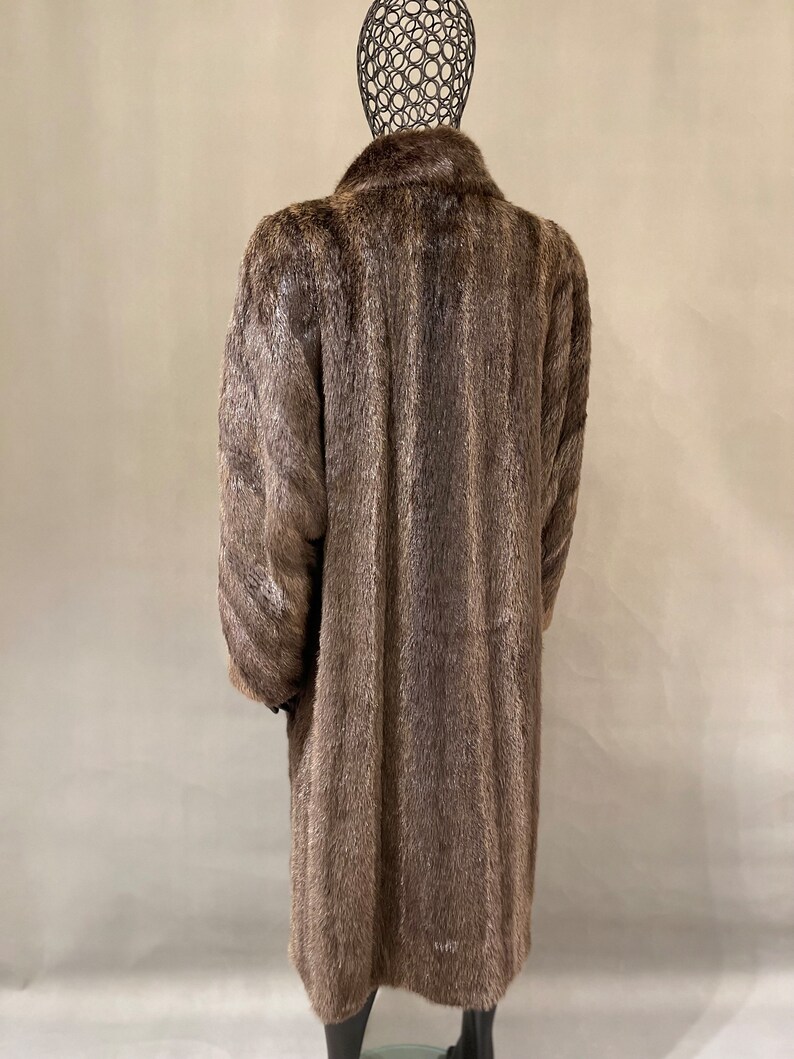 Nutria Fur Coat, Vintage Fur Coat, Long Fur Coat, Soft Fur Coat, Real ...