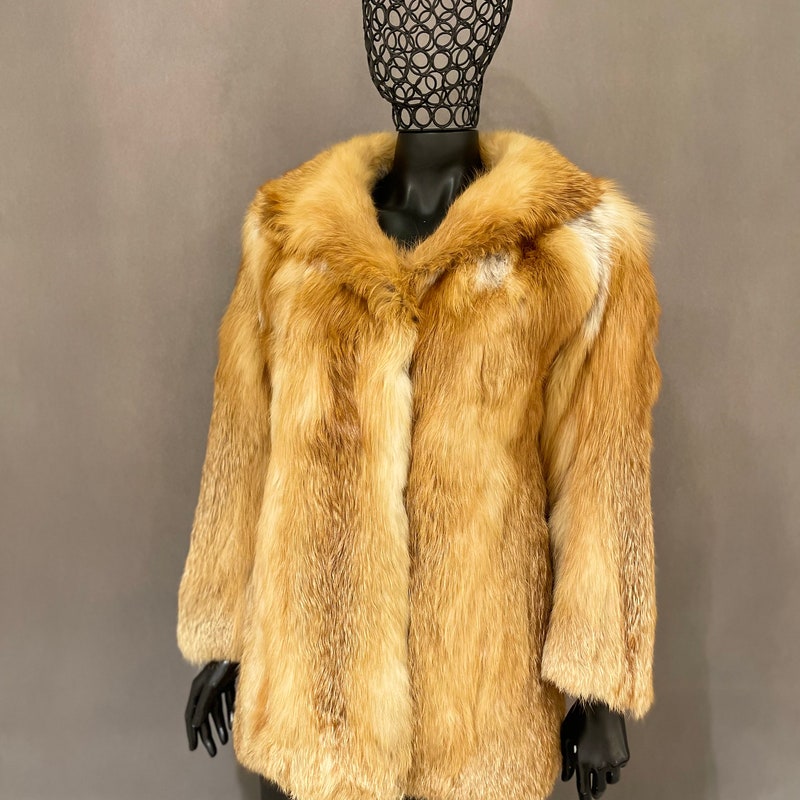 Red Fox Fur Coat - Etsy