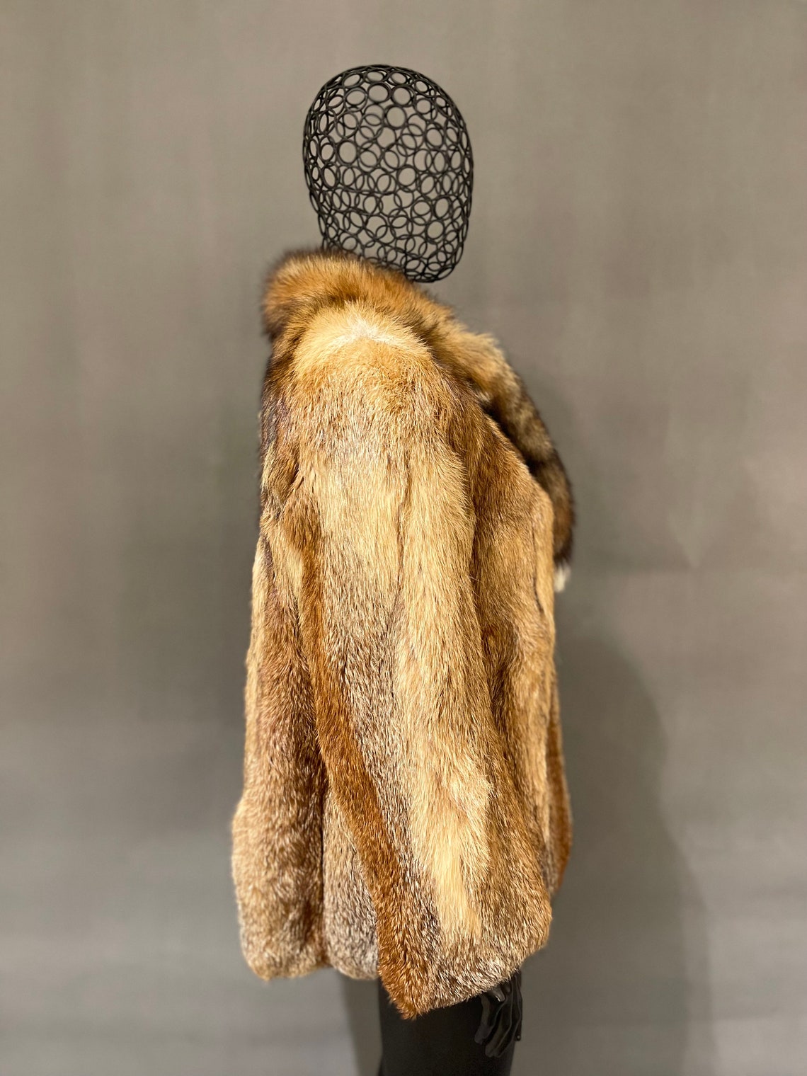 Fox Fur Coat, Red Fox Fur, Vintage Fox Fur, Real Fox Fur, Fluffy Fox ...