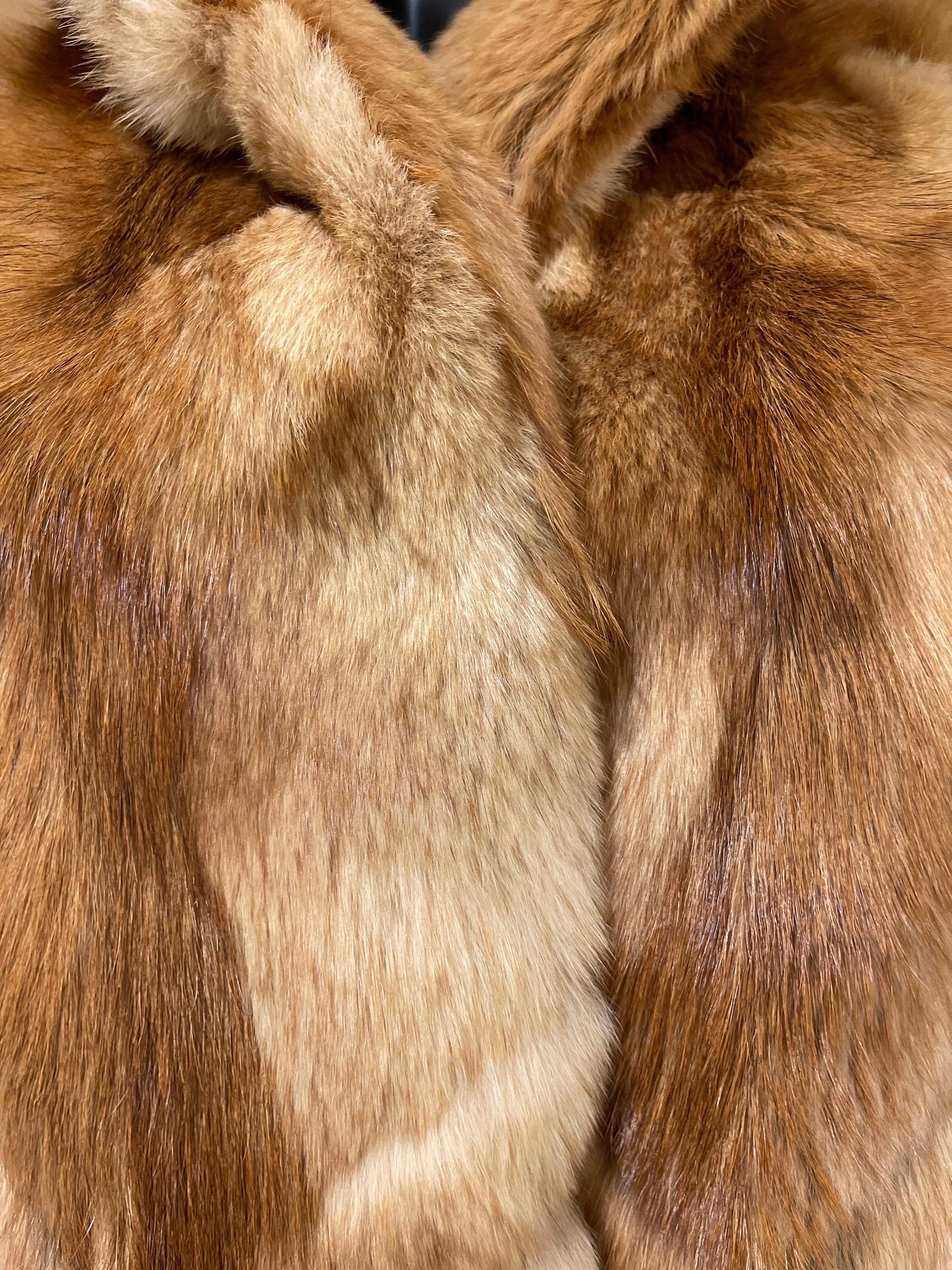 Vintage Coyote Handmade Fur Coat Long Real Fur Coat Animal Fur Genuine ...