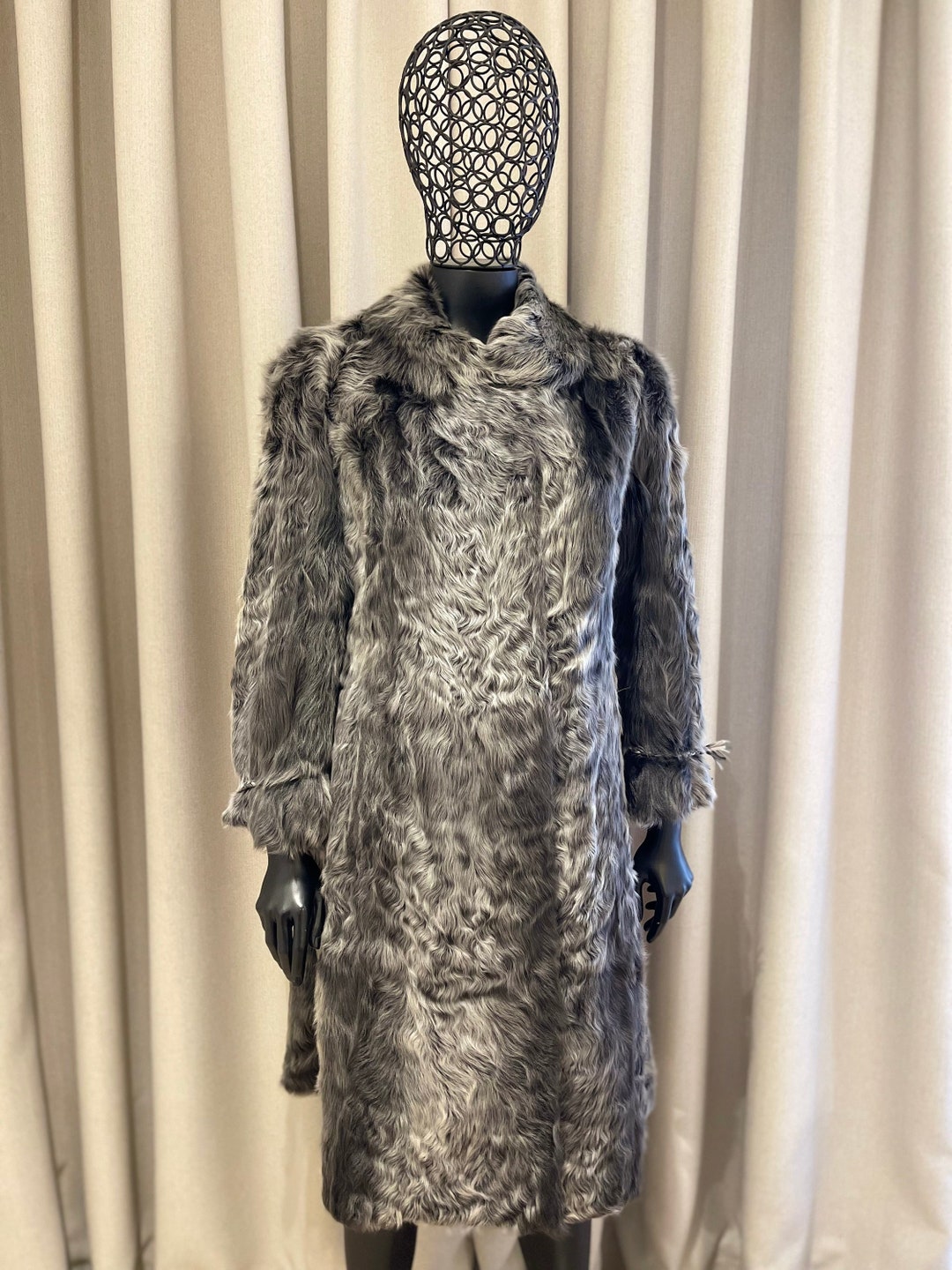 Curly Calf Fur Coat Real Fur Super Light Amaizing Colors Size - Etsy