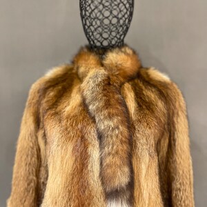 Fox Fur Coat, Red Fox Fur, Vintage Fox Fur, Real Fox Fur, Fluffy Fox ...