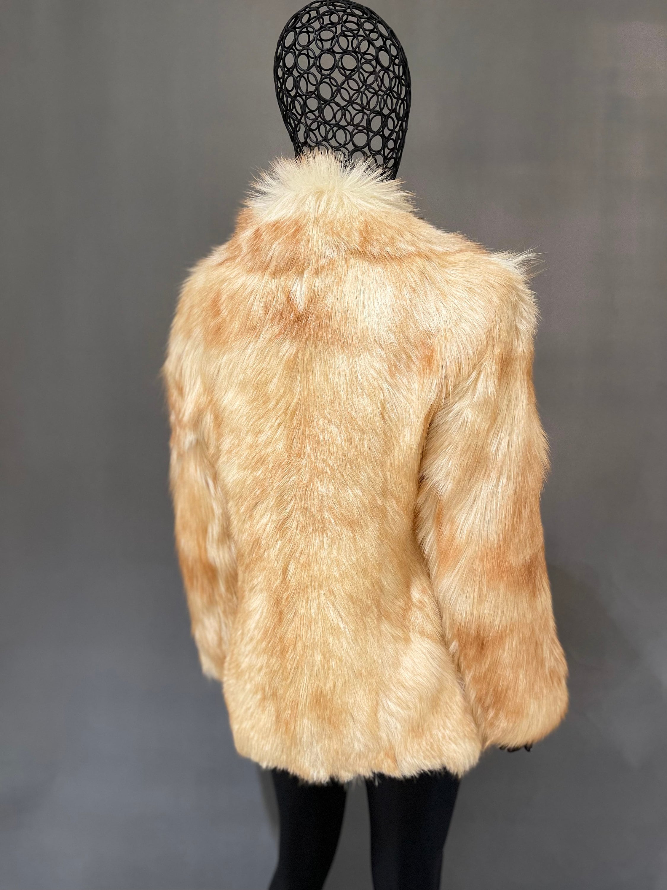 Goat Fur Coat, Vintage Goat Coat, Real Goat Coat, Rare Fur Coat, Fluffy ...