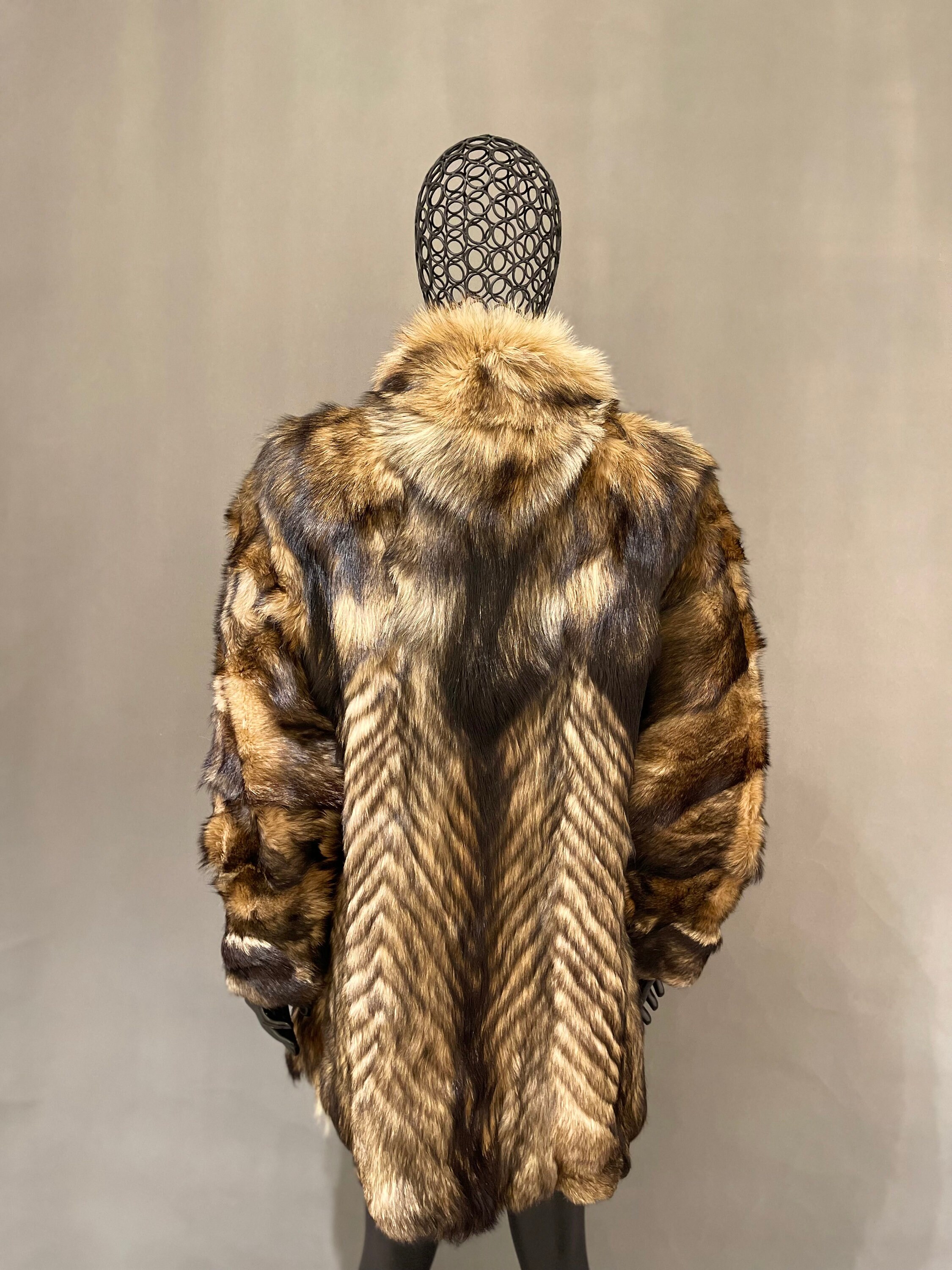 Coyote Fur Coat, Vintage Coyote Fur Coat, Real Fur Coat, Preloved Fur ...