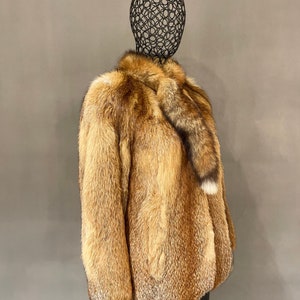 Fox Fur Coat, Red Fox Fur, Vintage Fox Fur, Real Fox Fur, Fluffy Fox ...