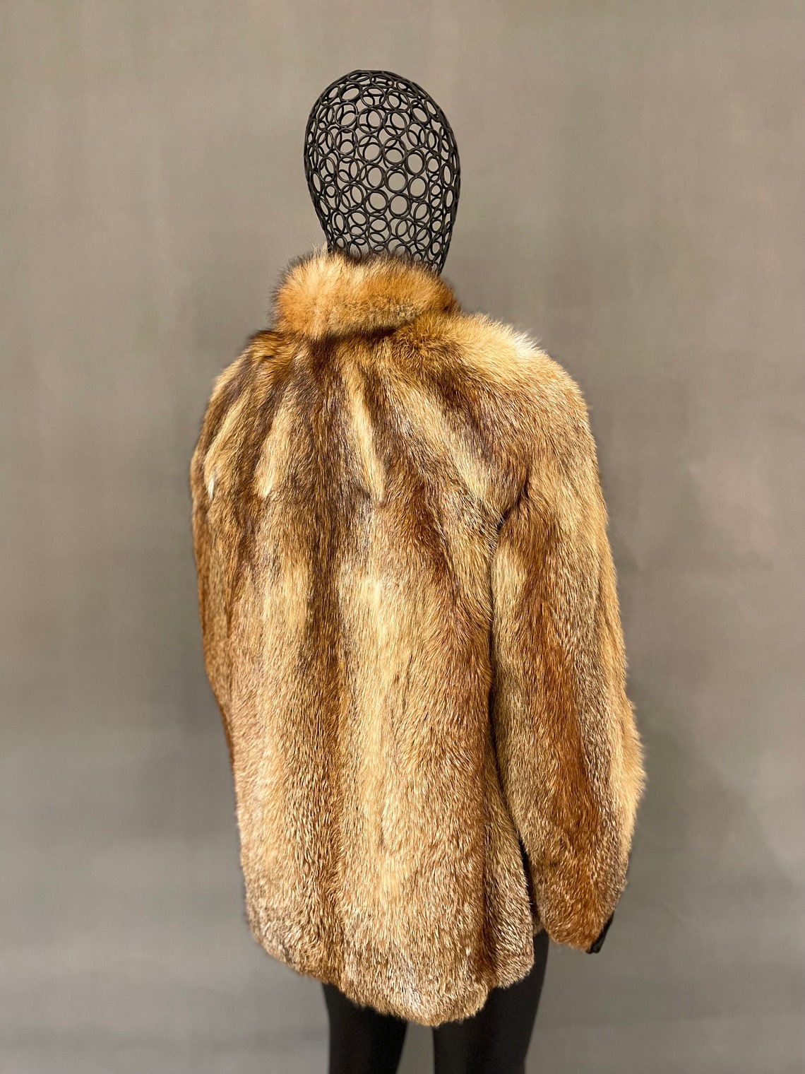 Fox Fur Coat, Red Fox Fur, Vintage Fox Fur, Real Fox Fur, Fluffy Fox ...