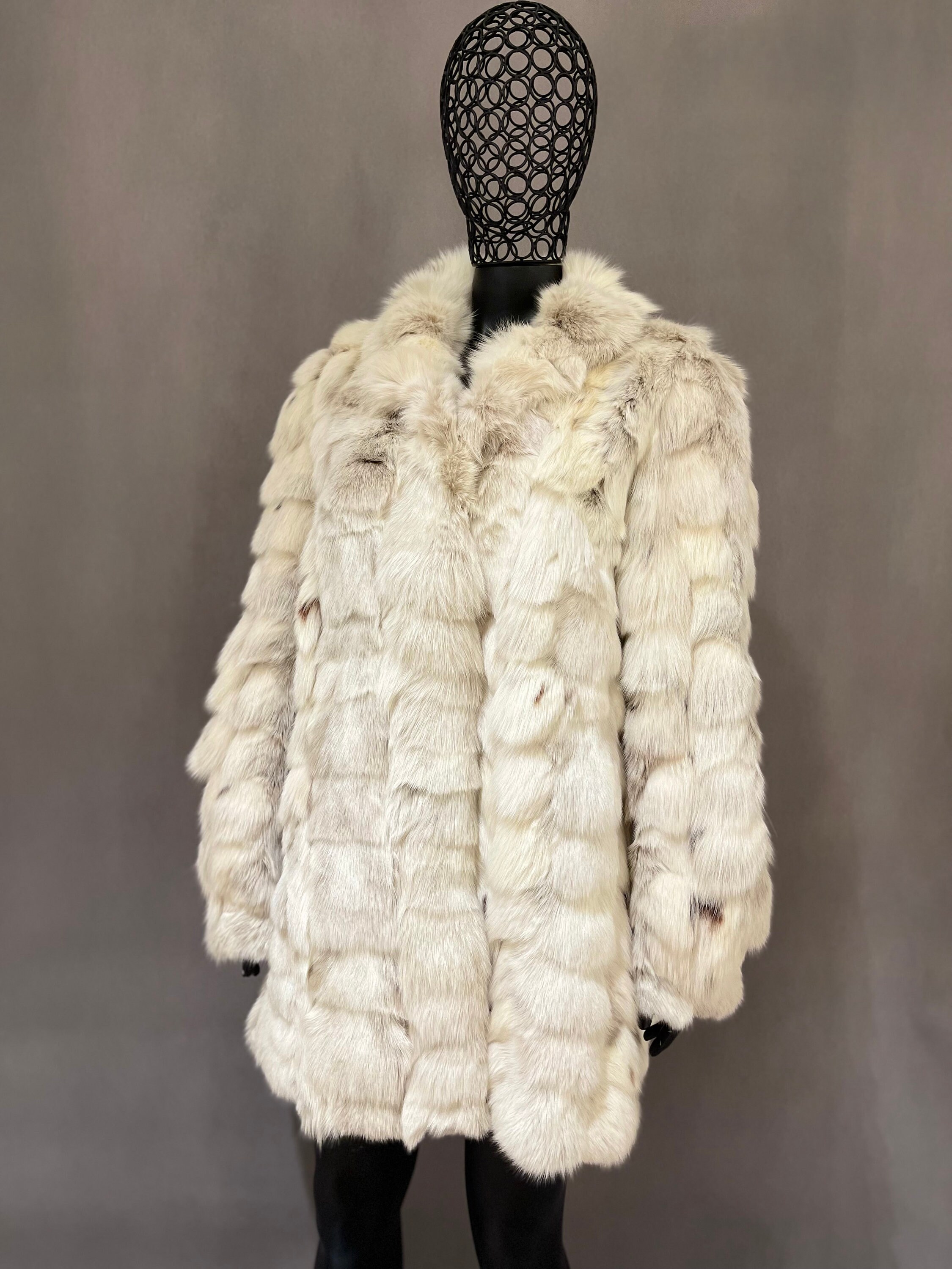 Fox Fur Coat, Vintage Fox Fur Coat, Preloved Fur Coat, Real Fur Coat ...