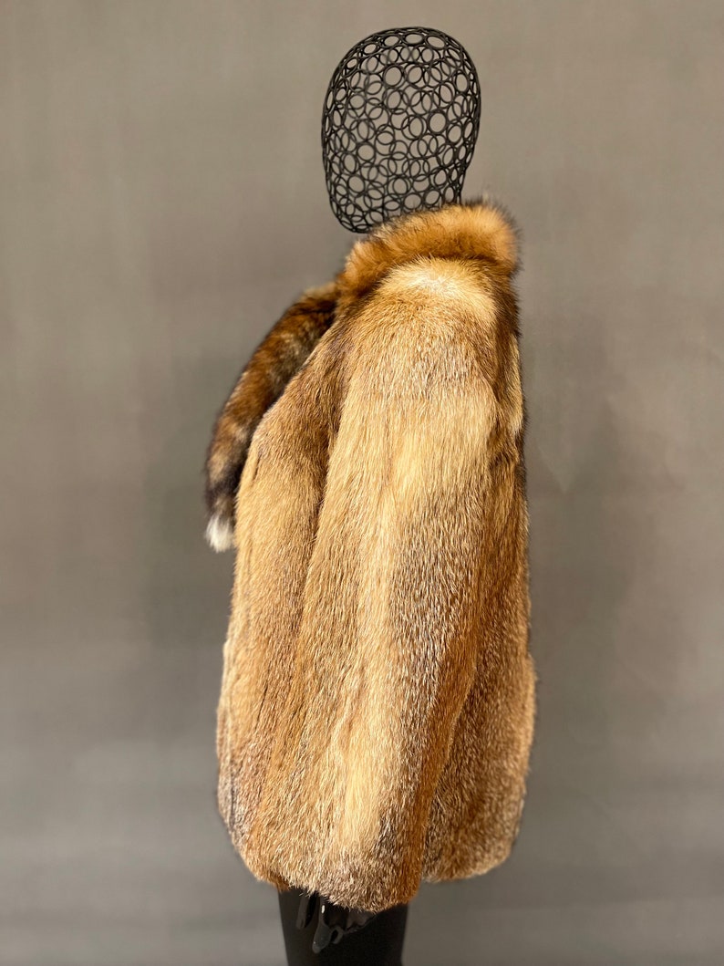 Fox Fur Coat, Red Fox Fur, Vintage Fox Fur, Real Fox Fur, Fluffy Fox ...