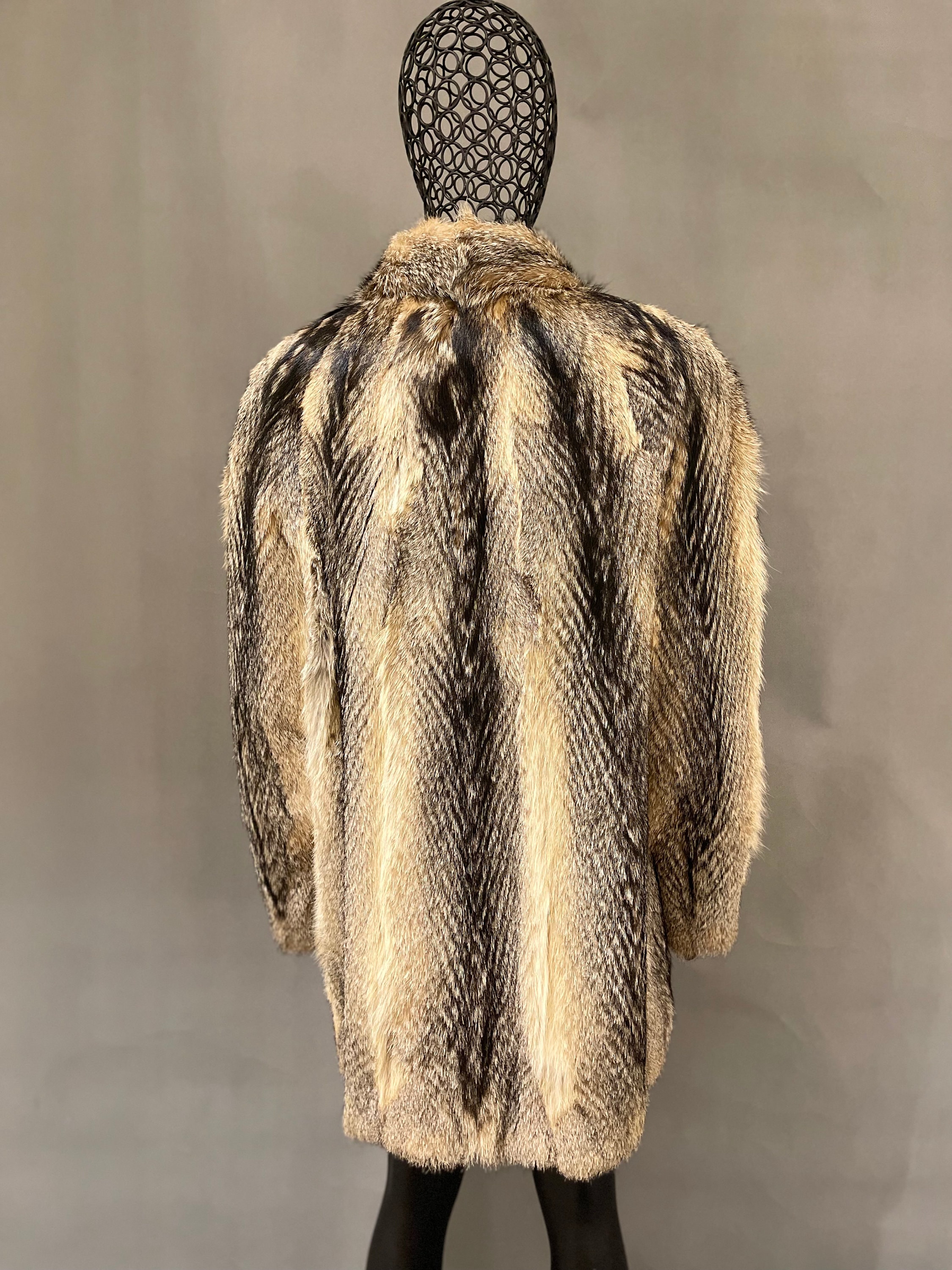 Vintage Coyote Fur Coat Exellent Condition Real Coyote Fur Womens ...