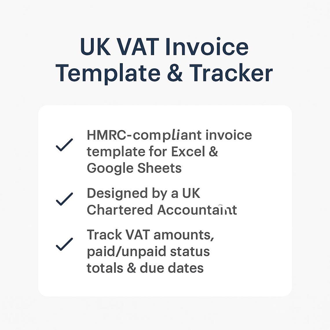 UK VAT Invoice Template and Tracker – Built by a Chartered Accountant ...
