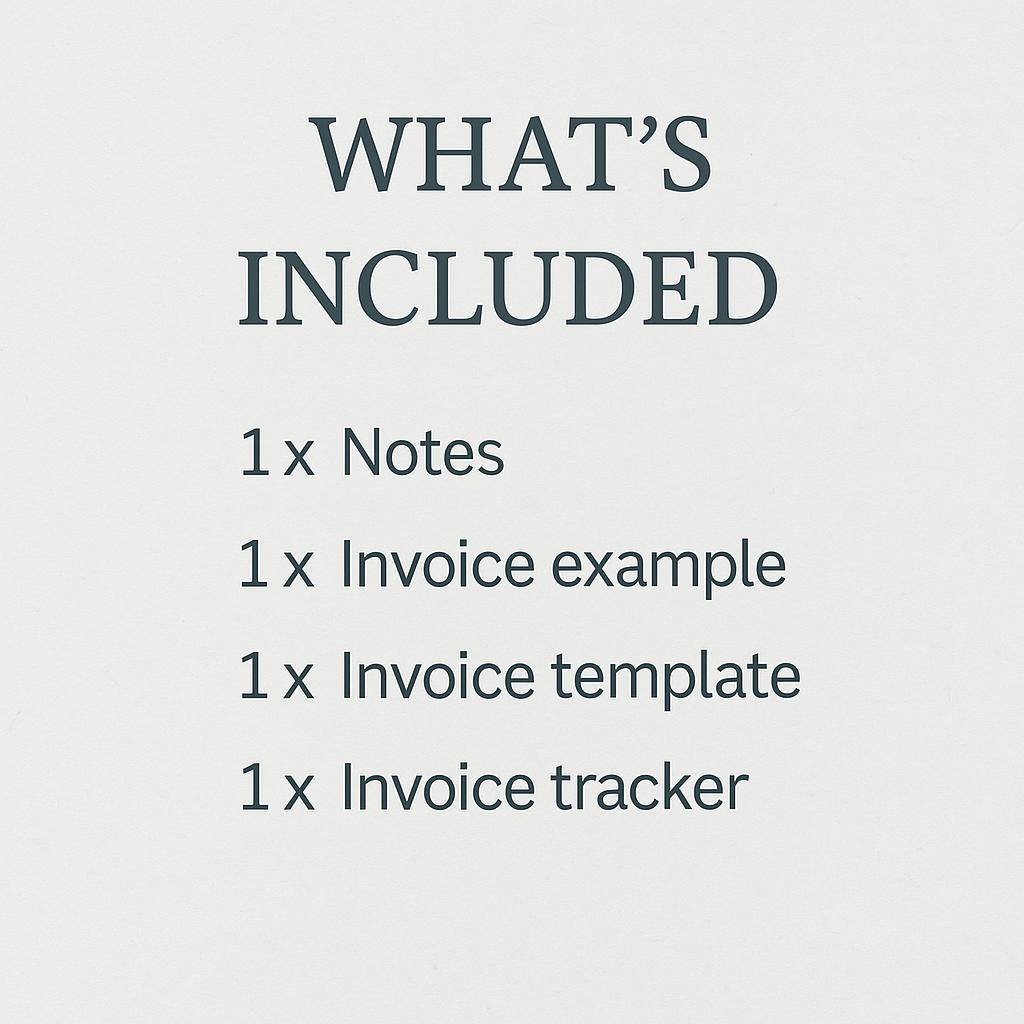 UK VAT Invoice Template and Tracker – Built by a Chartered Accountant ...
