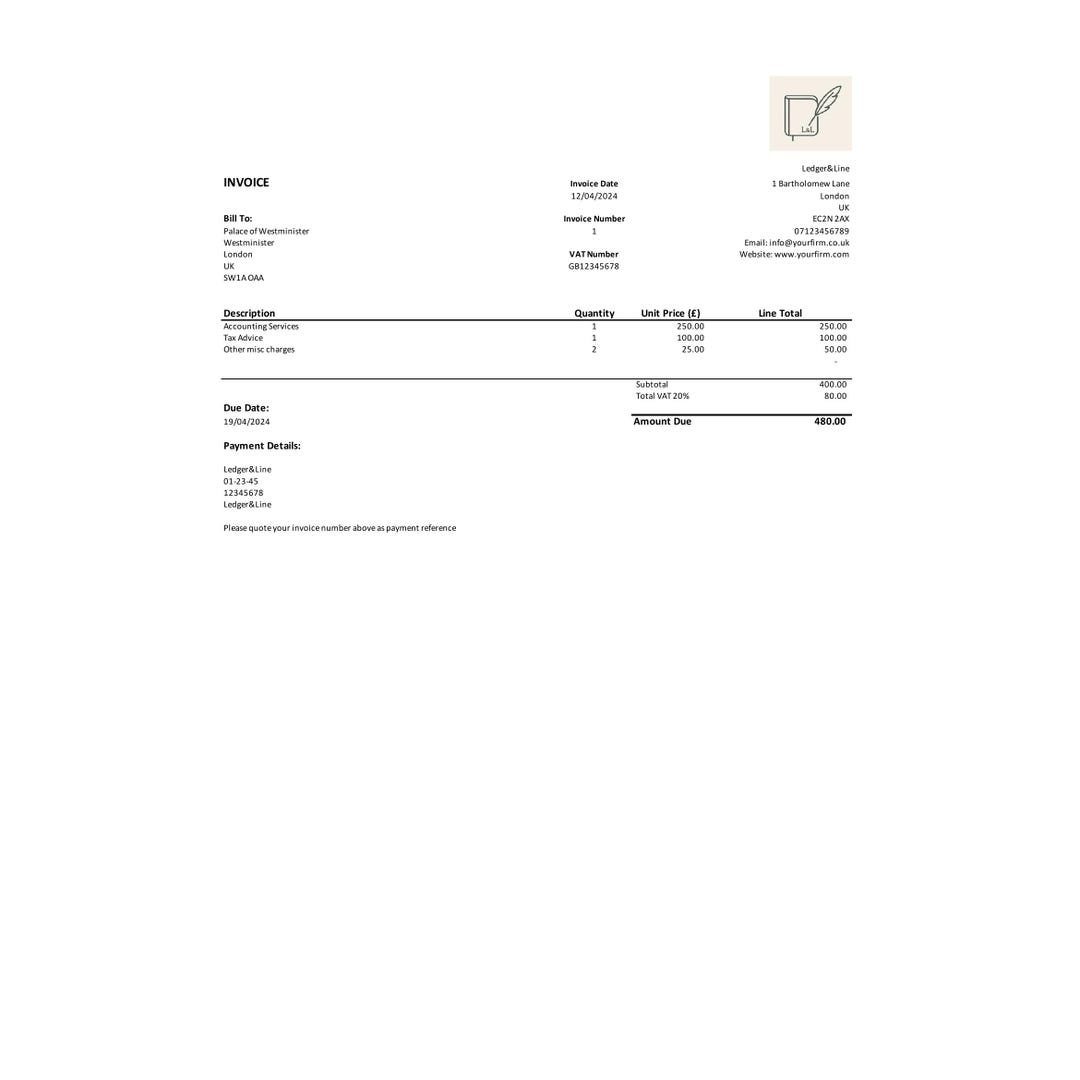 UK VAT Invoice Template and Tracker – Built by a Chartered Accountant ...