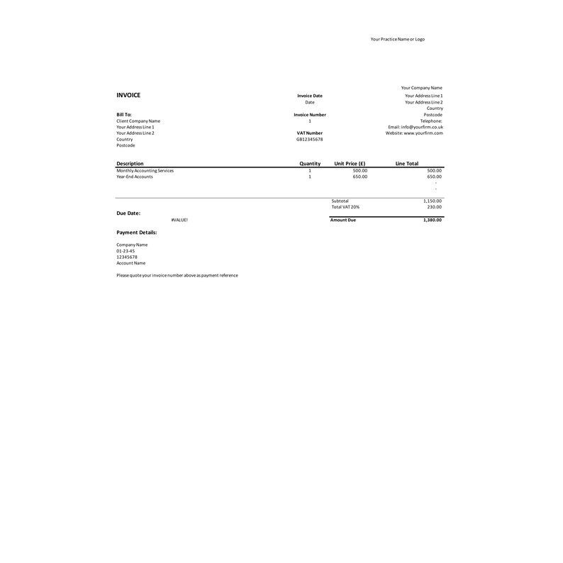 UK VAT Invoice Template and Tracker – Built by a Chartered Accountant ...