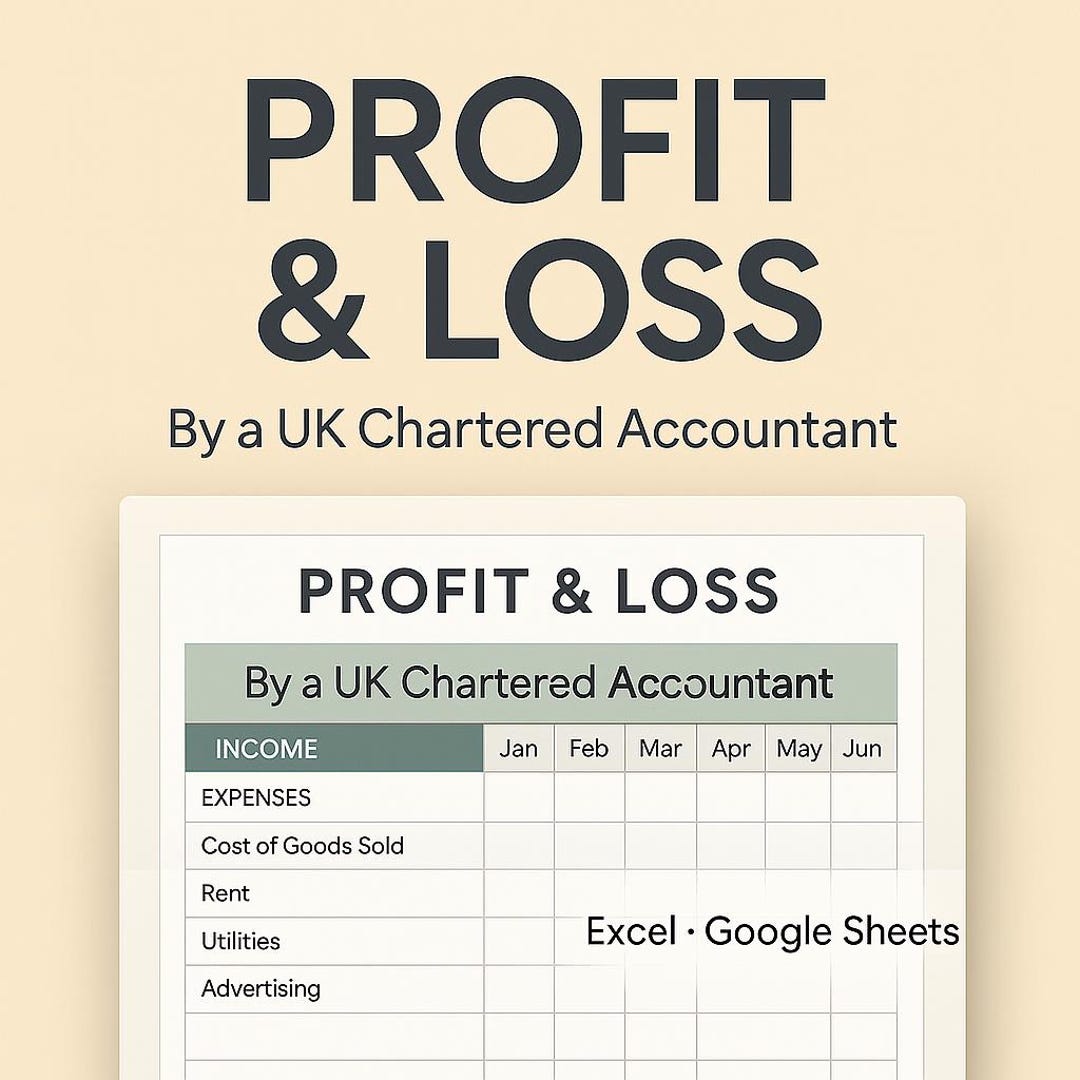 Profit and Loss Spreadsheet for Small Business | Expense Tracker Excel ...