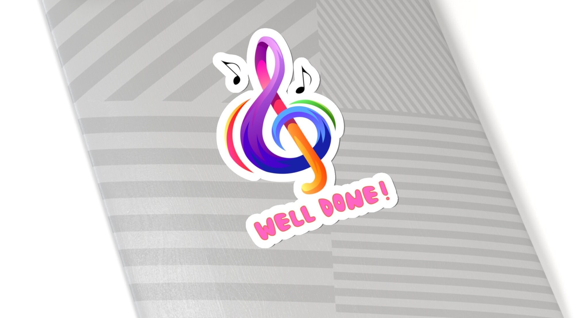 Well Done Sticker, Good Job Stickers, Music Teacher Stickers, Music ...