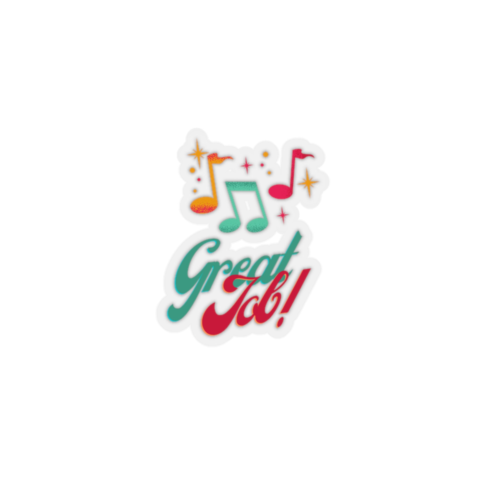 Well Done Sticker, Good Job Stickers, Music Teacher Stickers, Music ...