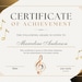 Certificate of Achievement Music Recital Customize Template - Etsy