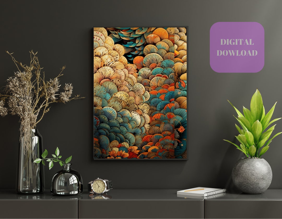 Digital Printable Wall Art Home Decor Boho Style Digital Wall Decor ...