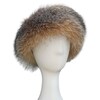 Arctic Yellow Fox Fur Luxury Stylish Ski Headband Headwrap Ear Warmer ...