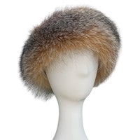 Arctic Yellow Fox Fur Luxury Stylish Ski Headband Headwrap Ear Warmer ...