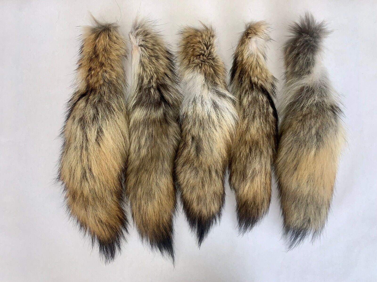 Coyote Fur Tails - Set of Five - Etsy