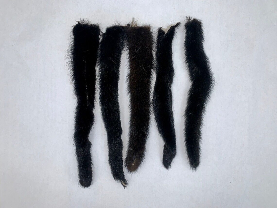 Mink Fur Tails - Set of Five - Etsy