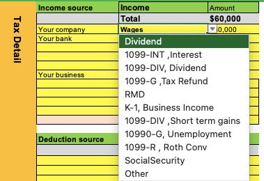 Excel 2023 and 2024 Tax Planner Spreadsheet, Self Employment, 1099 Tax ...