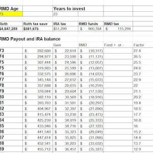 Excel 2023 and 2024 Tax Planner Spreadsheet, Retirement Calculator, IRA Vs Roth, W2 Self ...