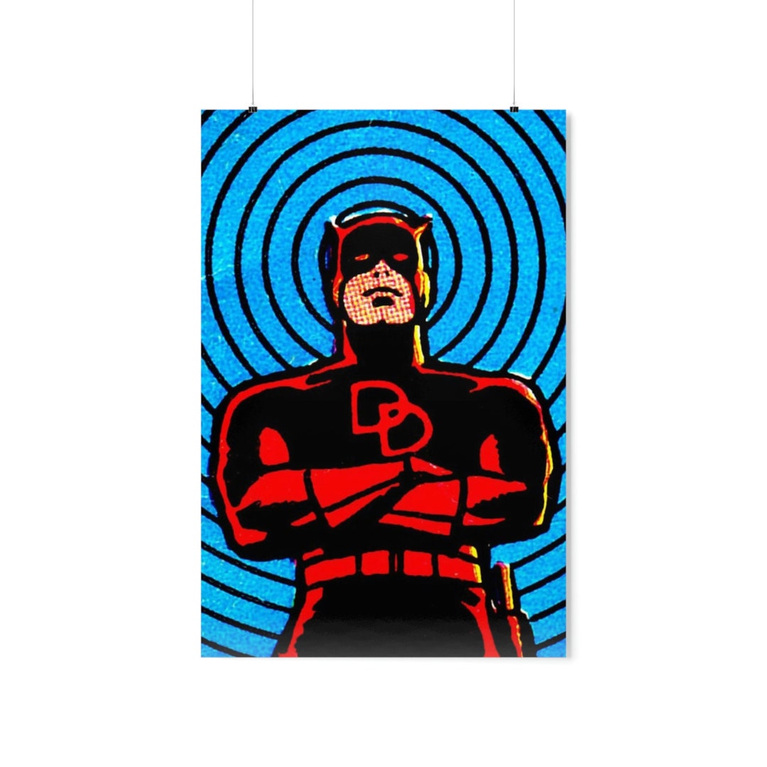 Daredevil Poster Matte Vertical Poster Cool Comic Art Poster - Etsy