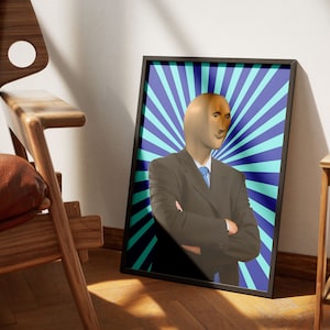 Stonks Guy Meme Funny Memes Poster Funny Memes Funny Present Meme ...