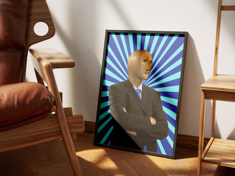 Stonks Guy Meme Funny Memes Poster Funny Memes Funny Present - Etsy