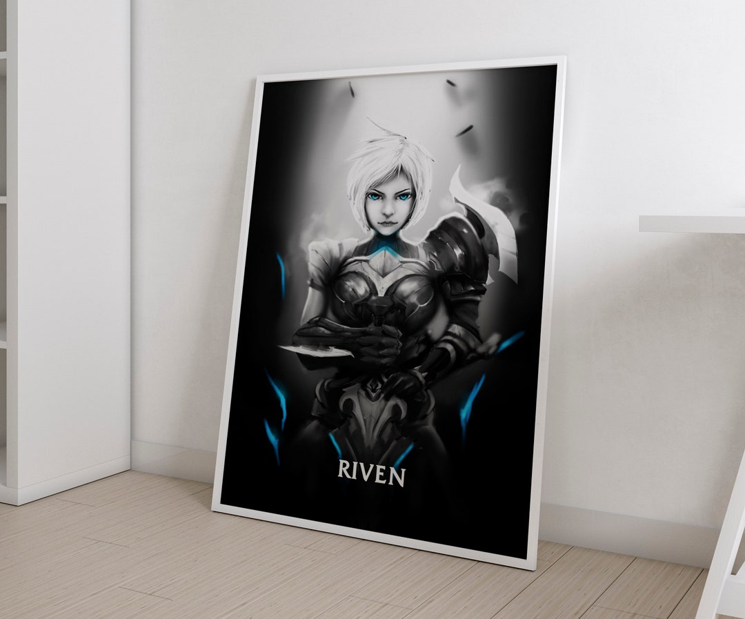 Riven League of Legends League of Legends Poster the Exile Lol Poster ...