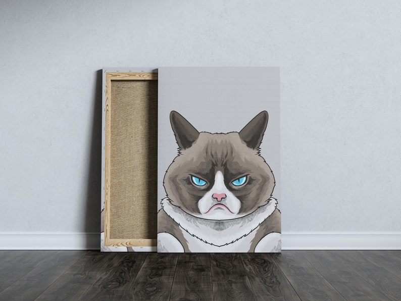 Grumpy Cat Poster Funny Memes Funny Present Meme Poster Funny Poster ...