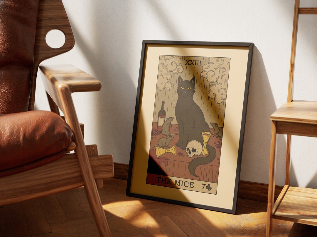The Mice Cats Tarot Posters | Cat-themed Tarot Card Art Prints | Cat ...